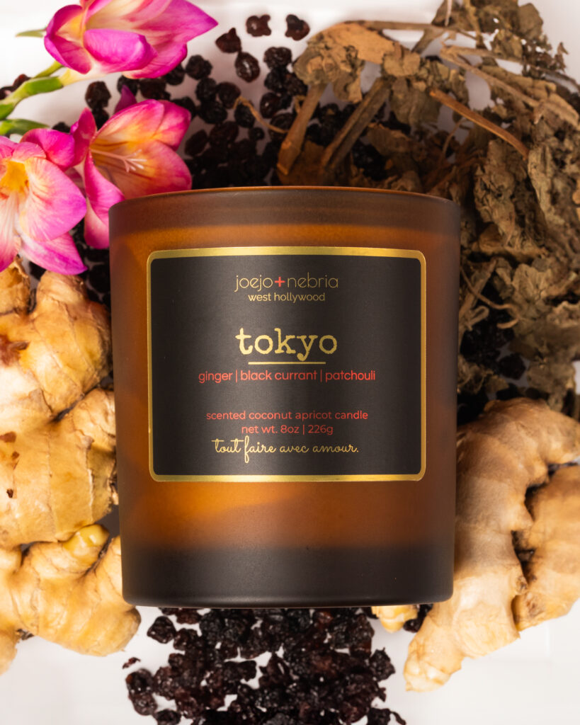 Tokyo-Scented Coconut Apricot Candle - Joejo + Nebria Candles